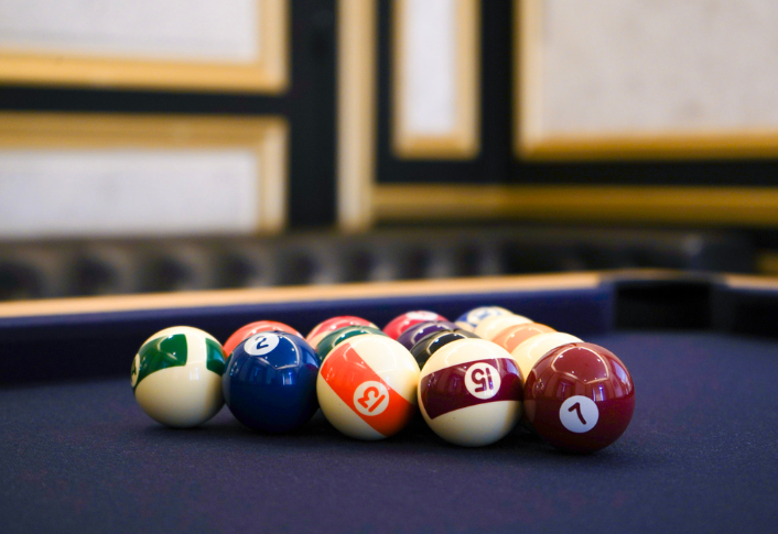 The Standard 2m10, the American Pool Table in oak by Stella